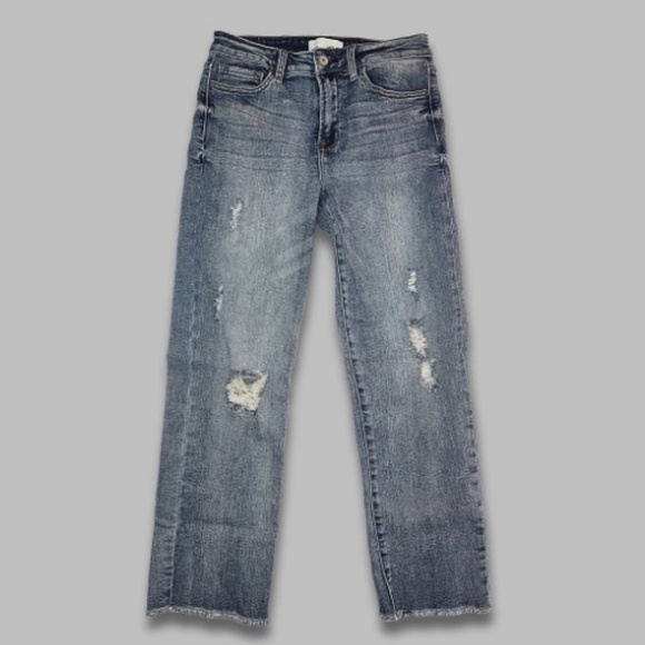 Vervet | Jeans | Vervet Distressed Jeans Frayed Rawcut Hem 5pockets ...